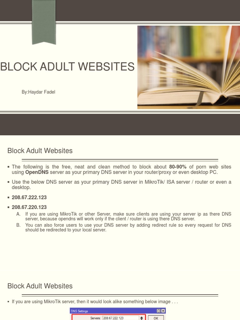Block Adult Websites | PDF