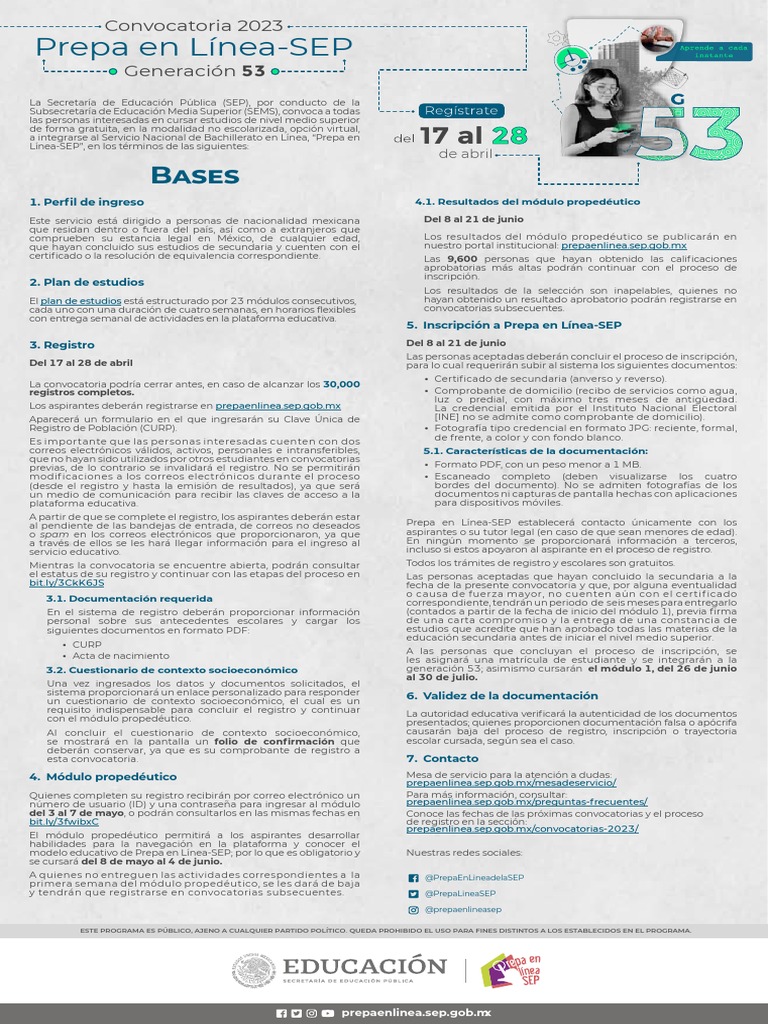 09C.05 Bases Convocatoria G53 | PDF