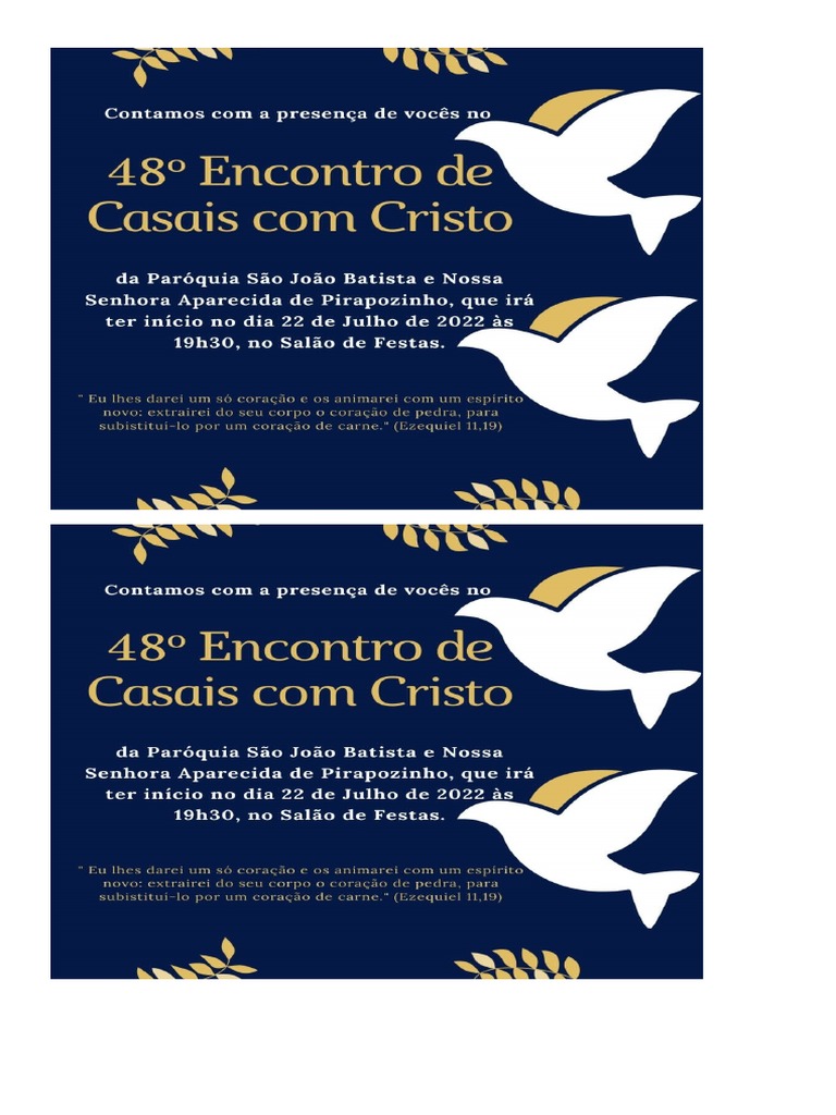 Modelo de Convite ECC Modern | PDF