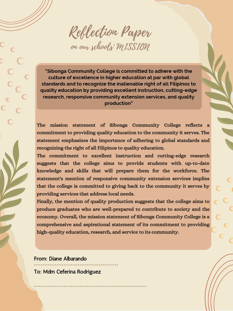 Reflection Paper | PDF