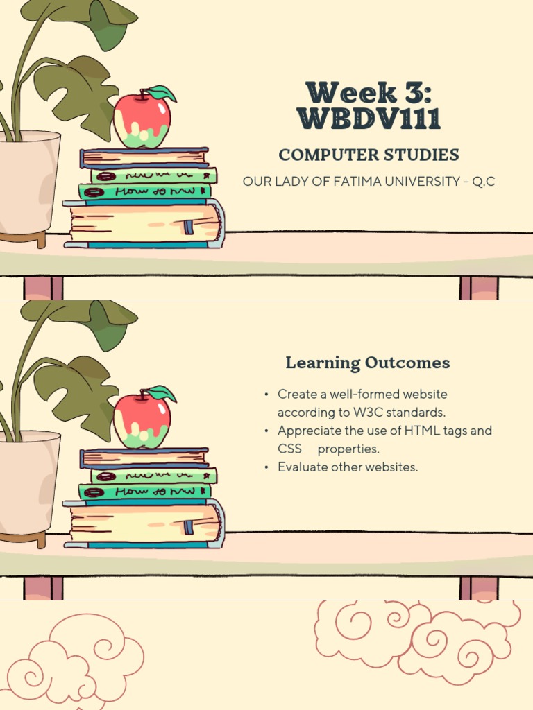 Week 3 - HTML Basics | PDF | Html | Html Element