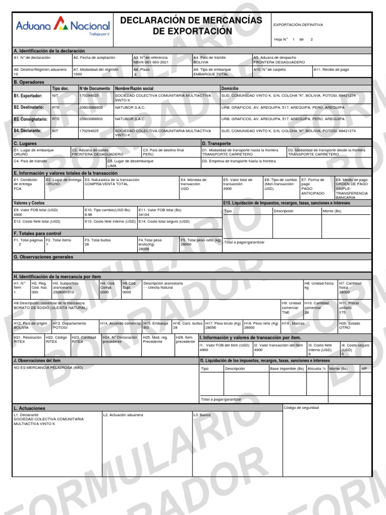 Dex Borrador NBVK 001 | PDF | El comercio internacional | Business