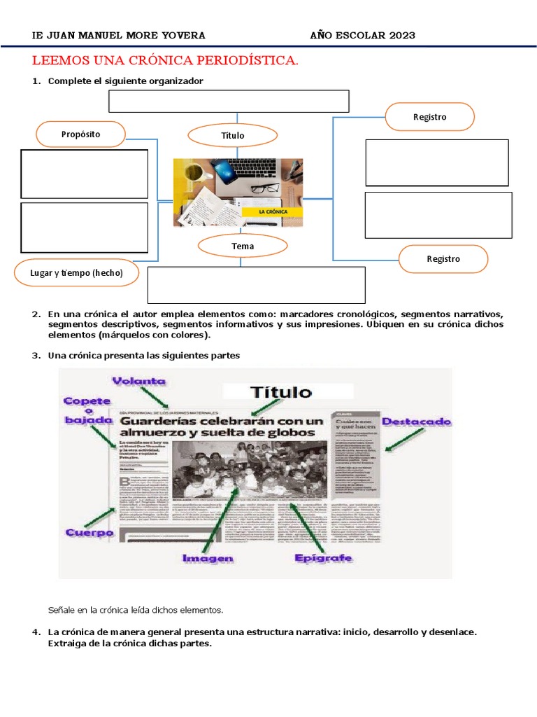 Estructura y Partes de una Crónica | PDF