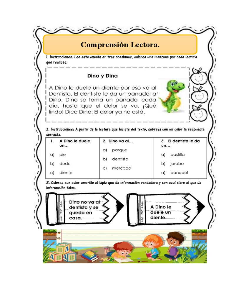Lecturas para practicar la letra d | PDF