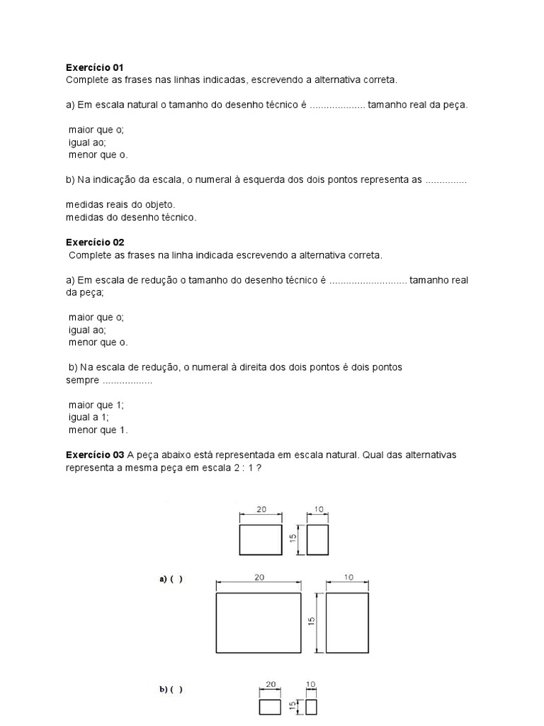 Exercicios Aula 01 | PDF