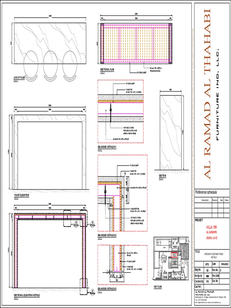 Reference Schedule: 40 MM Thk. Metal Frame Backing Passing Light | PDF