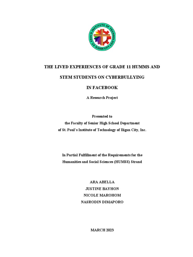 The Lived Experiences of Grade 11 Humms and Stem Students On ...