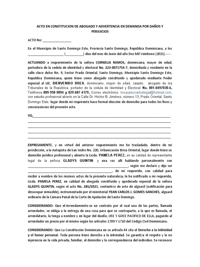 Acto de Alguacil Cornelia Ramos | PDF | Debido al proceso | Judicaturas