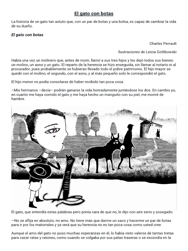 El Gato Con Botas | PDF | Gatos