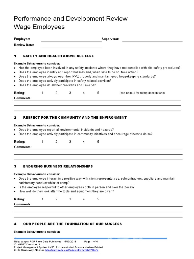 Performance and Development Review | PDF | Employment | Psychology