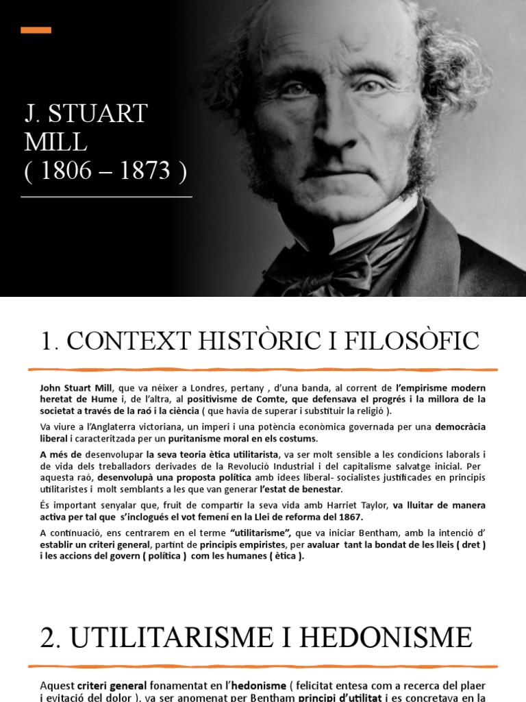 J. Stuart Mill (1806 - 1873) | PDF
