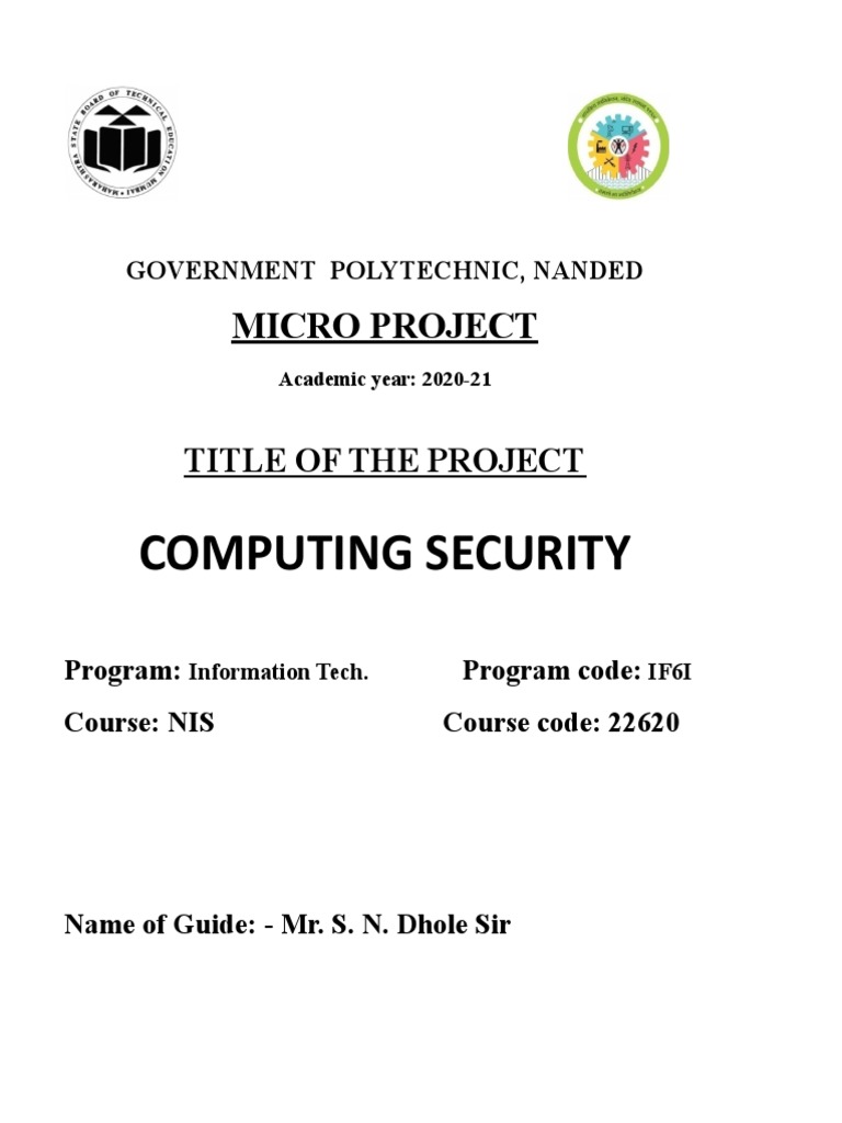 Vishal Chavare Microproject NIS | PDF | Security | Computer Security
