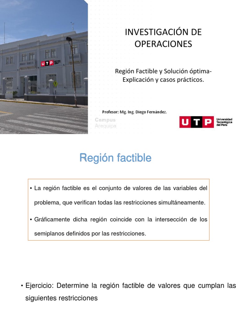 Región Factible y Solución Óptima - Explicación y Casos | PDF