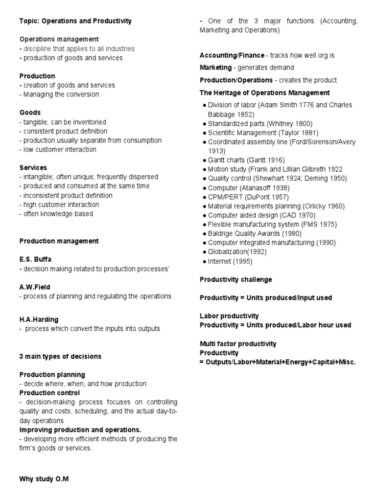 Operations Management - Midterms | PDF | Forecasting | Errors And Residuals