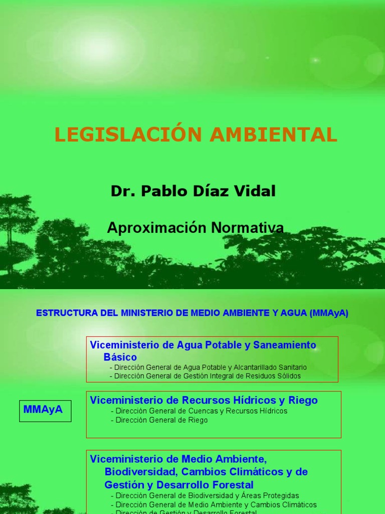 Legislacion Ambiental en Bolivia | PDF | Evaluación de impacto ambiental | Entorno natural