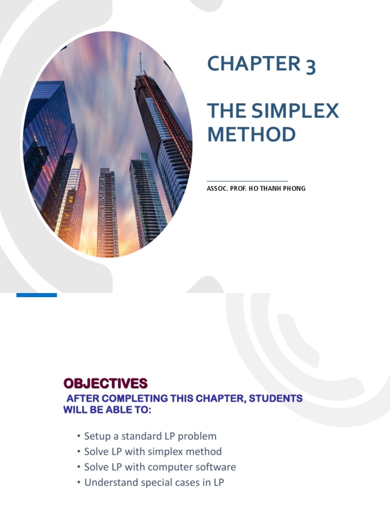 Chapter 3-Linear Programming-Simplex Method | PDF | Mathematical ... Chapter 3-Linear Programming-Simplex Method | PDF | Mathematical ...