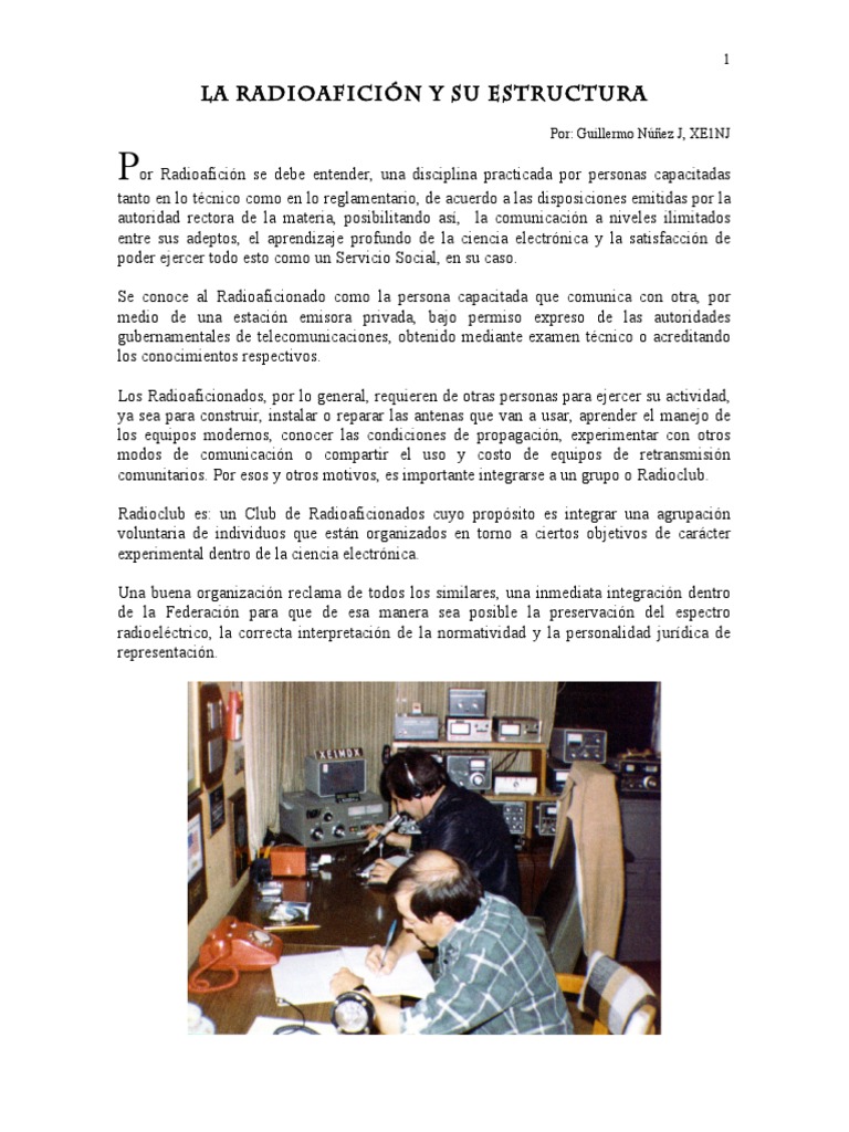 La Radioaficion y Su Estructura | PDF | Unión Internacional de ...
