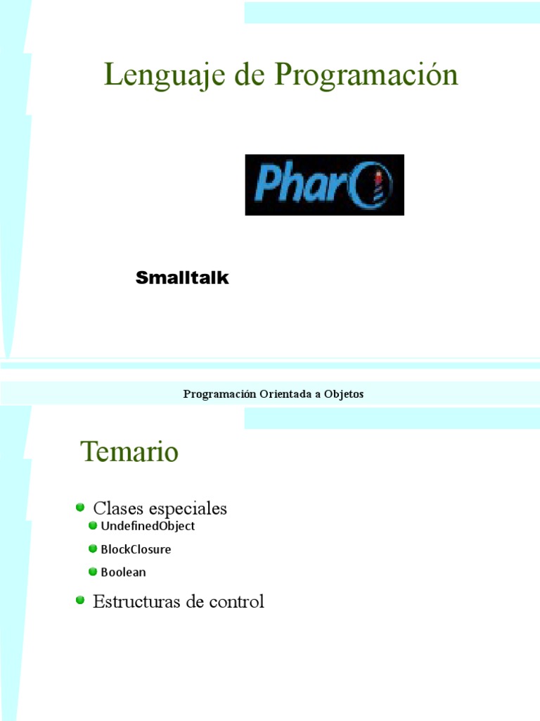 Smalltalk 2 | PDF | Ingeniería Informática | Lógica matemática