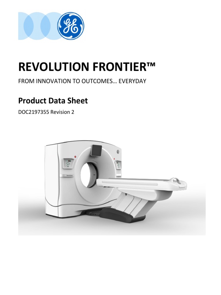 Revolution Frontier - DataSheet - 2.0 | PDF | Ct Scan | Medical Imaging