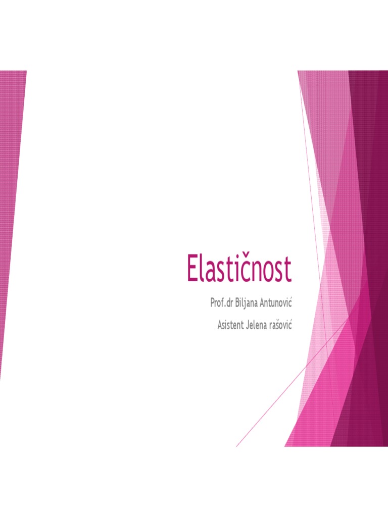 Elastičnost (Compatibility Mode) | PDF