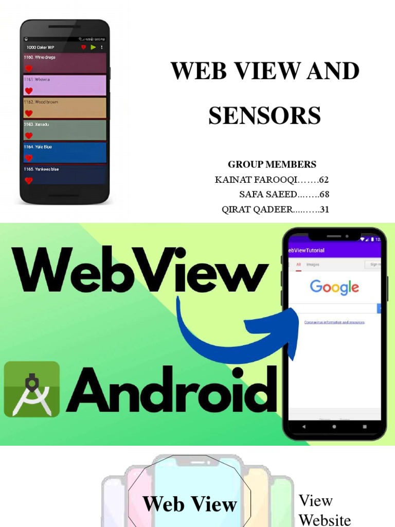 Web View and Sensors | PDF | World Wide Web | Internet & Web