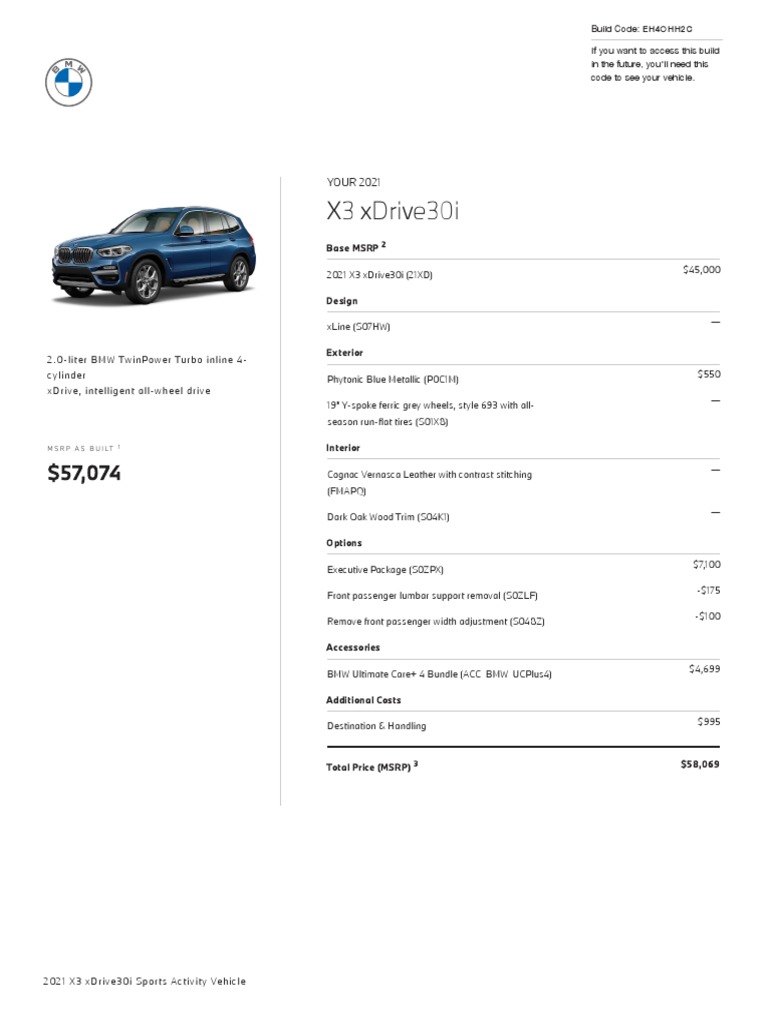Build Your Own - View Build and Get A Quote - BMW USA | PDF | Brake ...