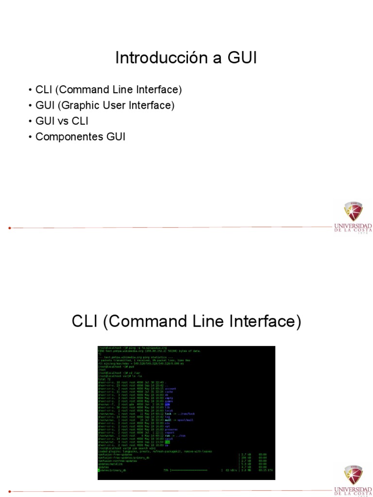 Pres06 GUI | PDF | Interfaces gráficas de usuario | Interfaz de usuario