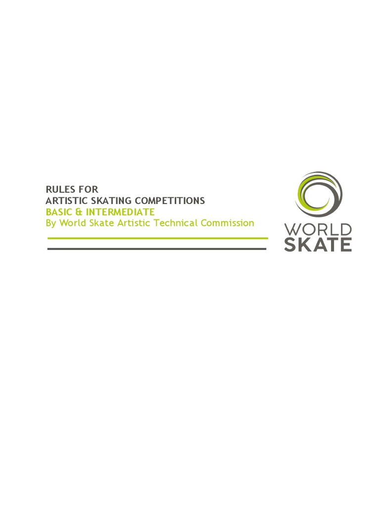 Rules For Artistic Skating Competitions: Basic & Intermediate | PDF | Figure Skating | Skating