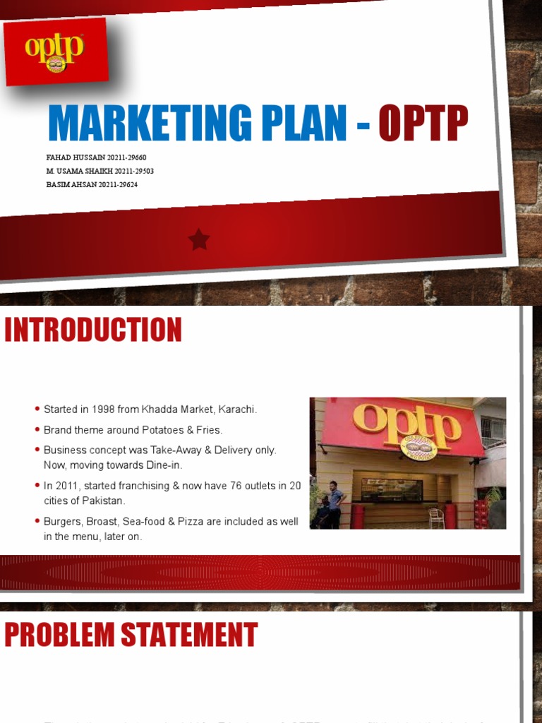 Marketing Plan - Optp | PDF | Brand | Target Audience