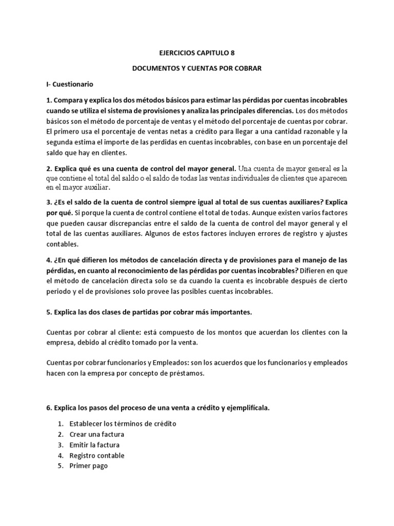 EJERCICIOS CAPITULO 8 - Contabilidad | PDF | Interés | Bancos