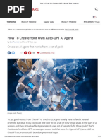 AutoGPT & AI Agents Use Cases | PDF