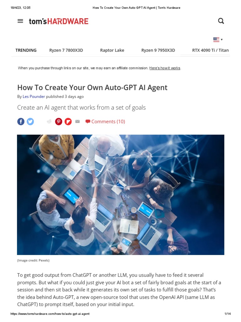 How To Create Your Own Auto-GPT AI Agent - Tom's Hardware | PDF ...