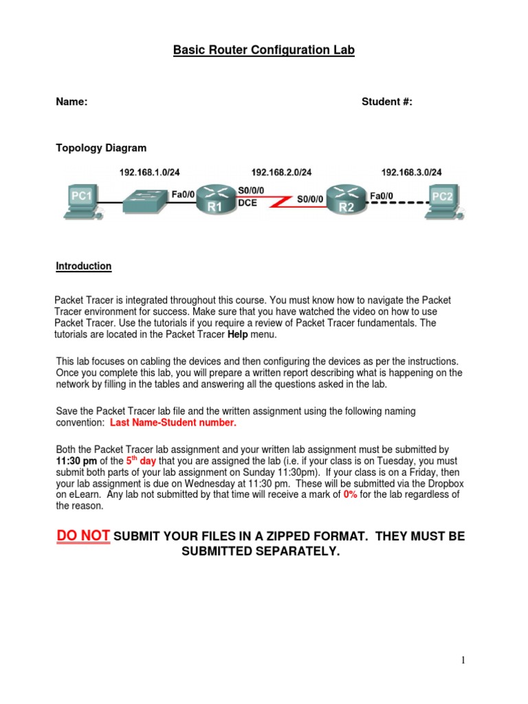 Basic Router Configuration | PDF | Computer Network | Router (Computing)