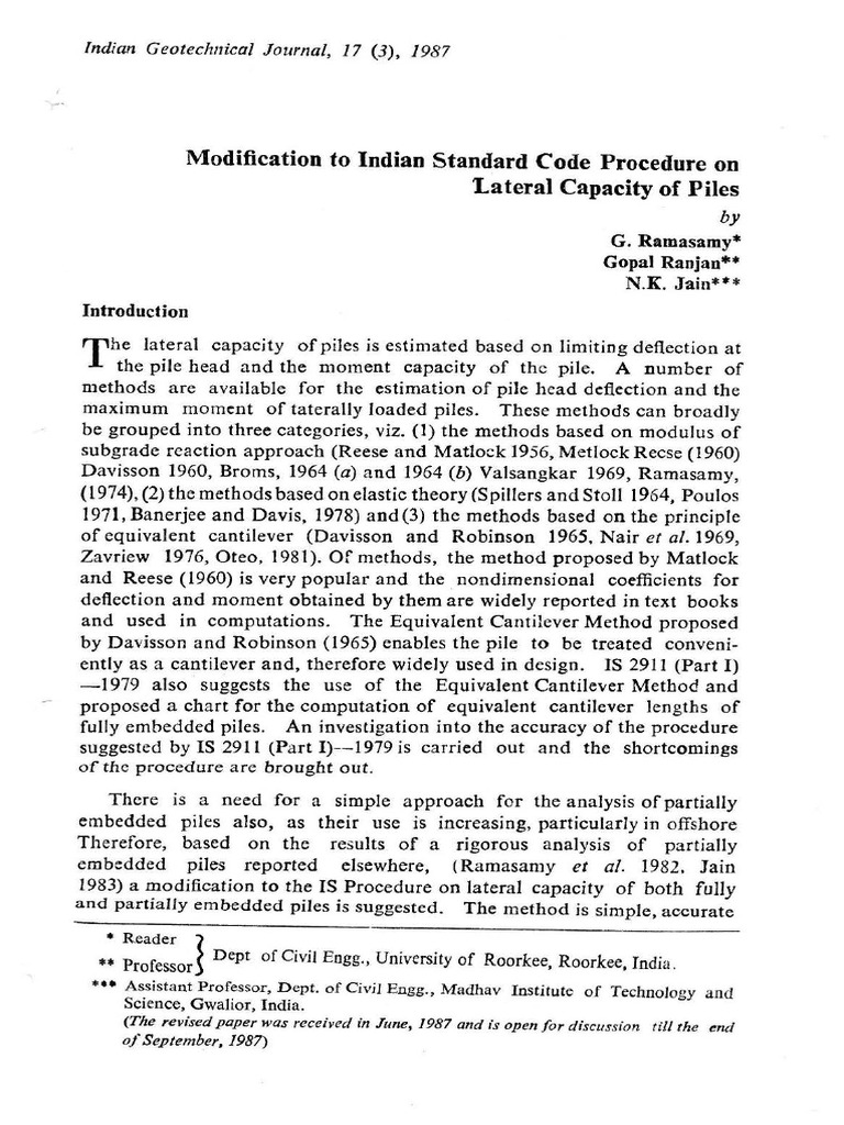 IGJ - 17 - 03 - 249-258 Ramasamy Gopal Ranjan Modifications To The IS ... IGJ - 17 - 03 - 249-258 Ramasamy Gopal Ranjan Modifications To The IS ...