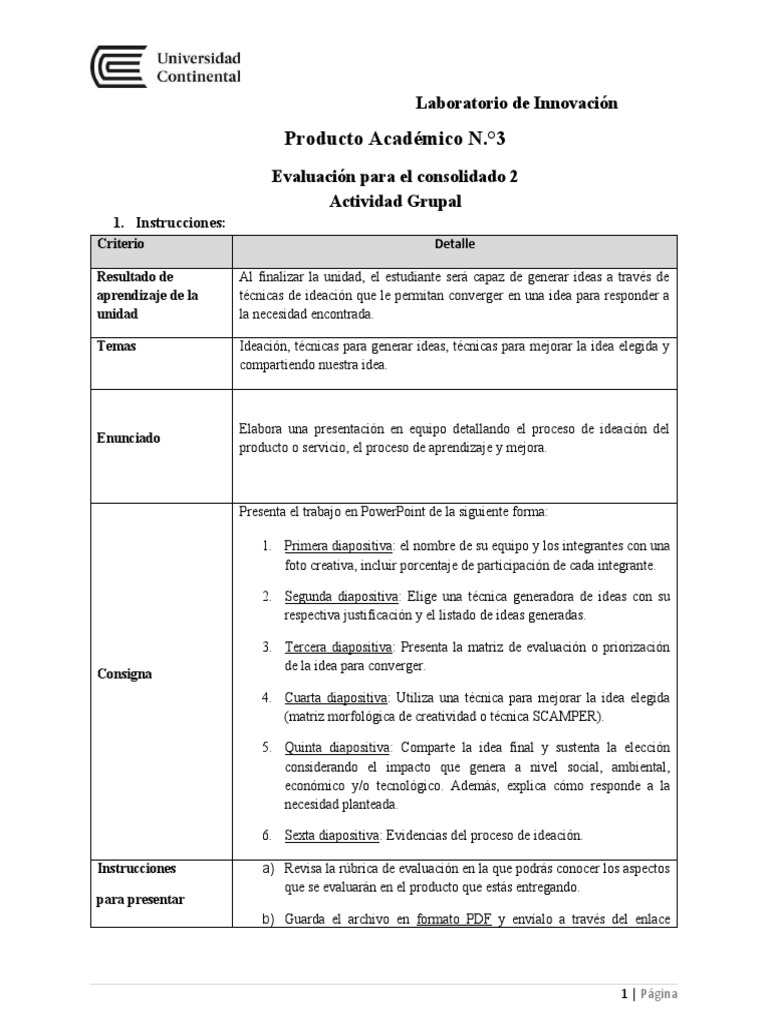 PA 03 Ajustado | PDF | Matriz (Matemáticas) | Evaluación