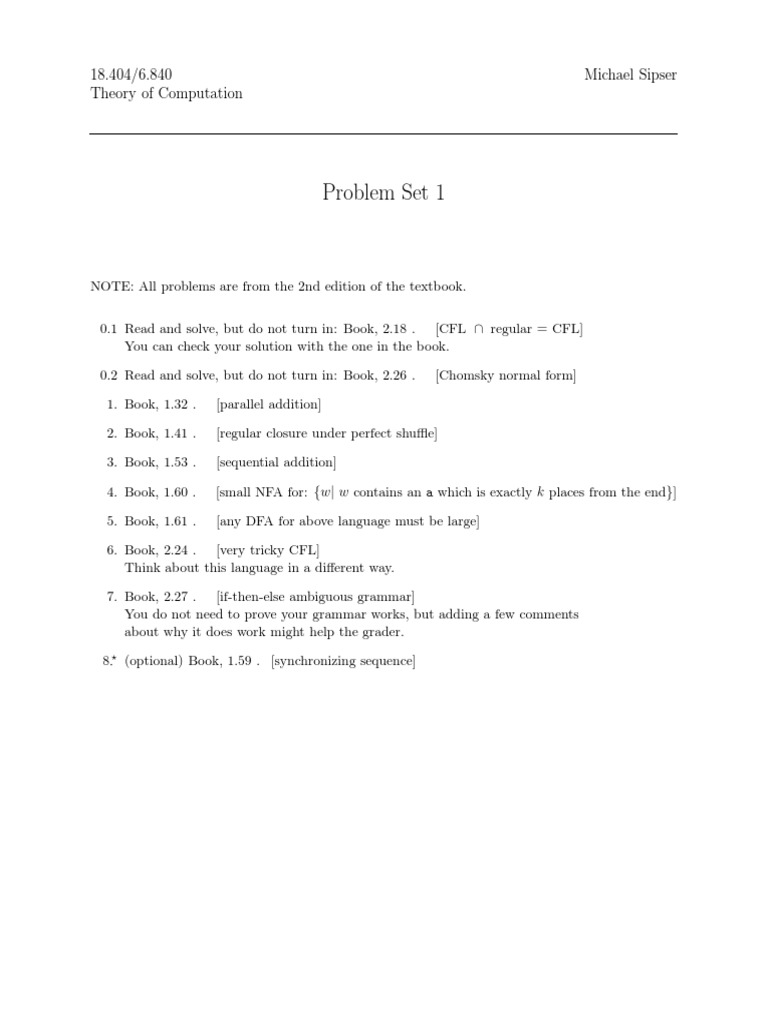 MIT18 404f20 hw1 | PDF | Teaching Methods & Materials | Science & Mathematics
