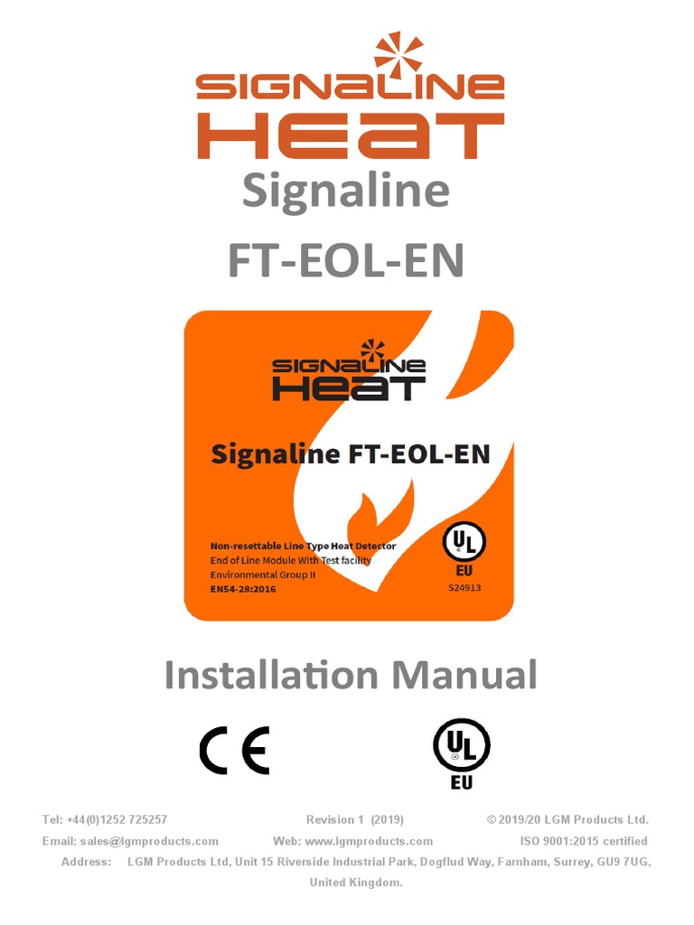 Signaline FT EOL EN Manual 1.0 | PDF