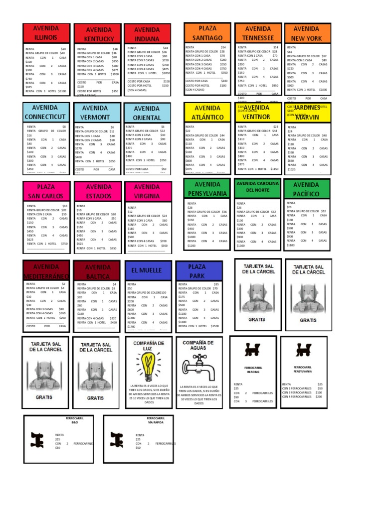Tarjetas 1 | PDF