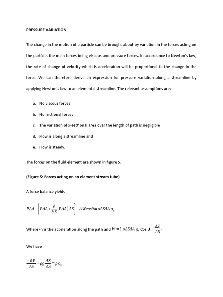 Pressure Variation Notebook | PDF | Fluid Dynamics | Force