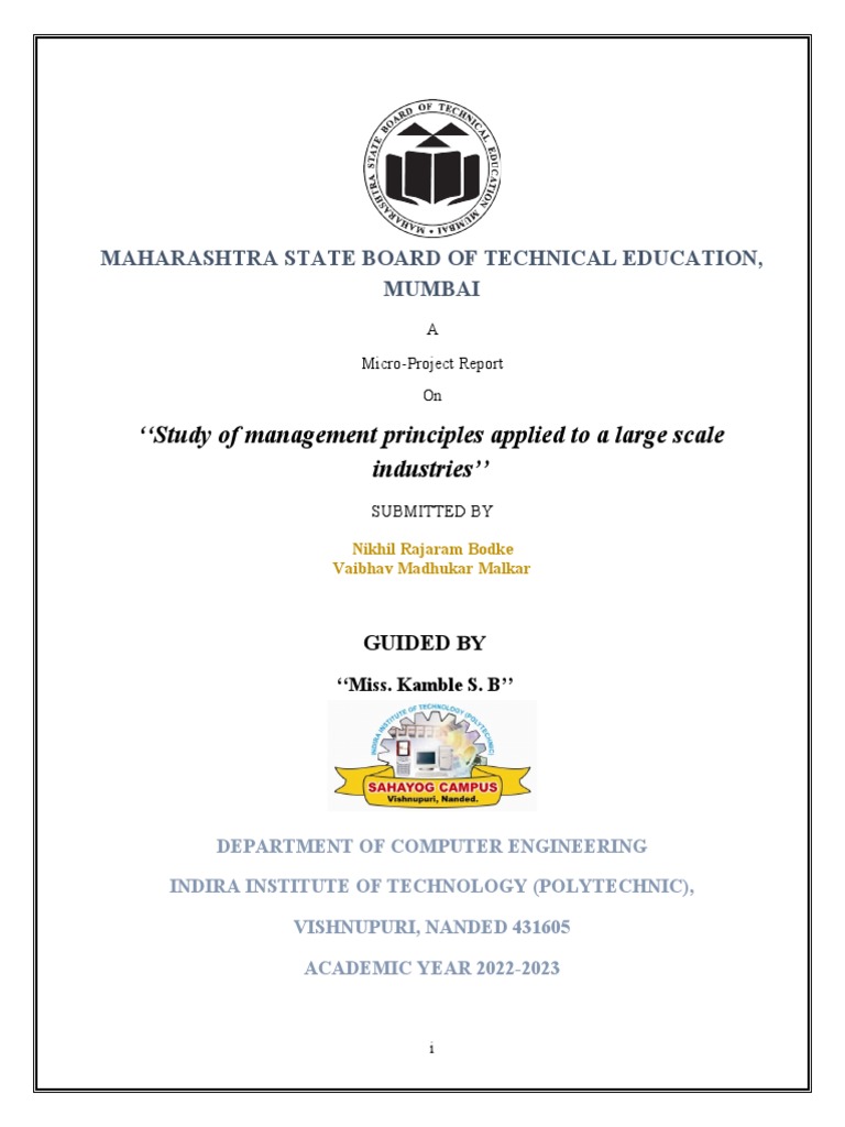 MGT Micro Project | PDF | Business | Economies