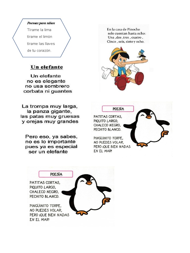 Poemas para Niños | PDF