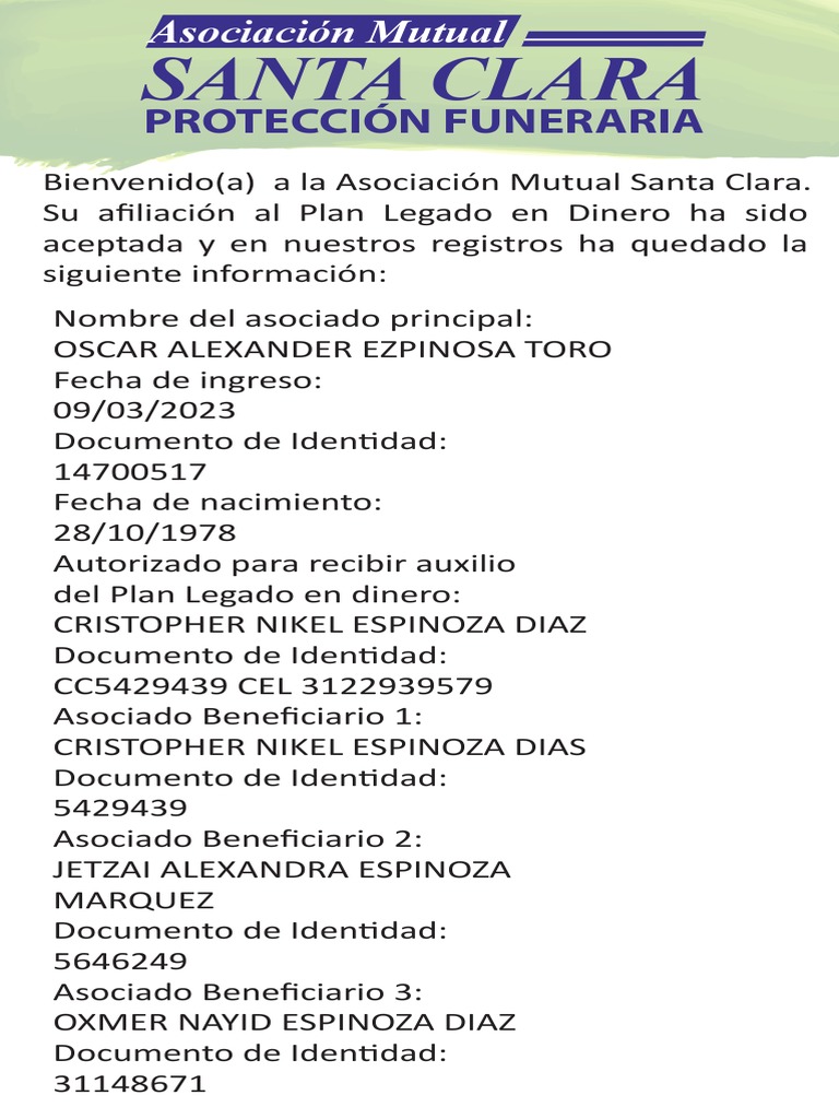 Protección Funeraria | PDF