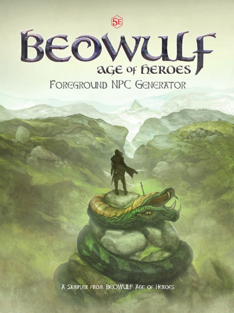 BEOWULF Age of Heroes Foreground NPC Generator | PDF | Hatred | Romance ...