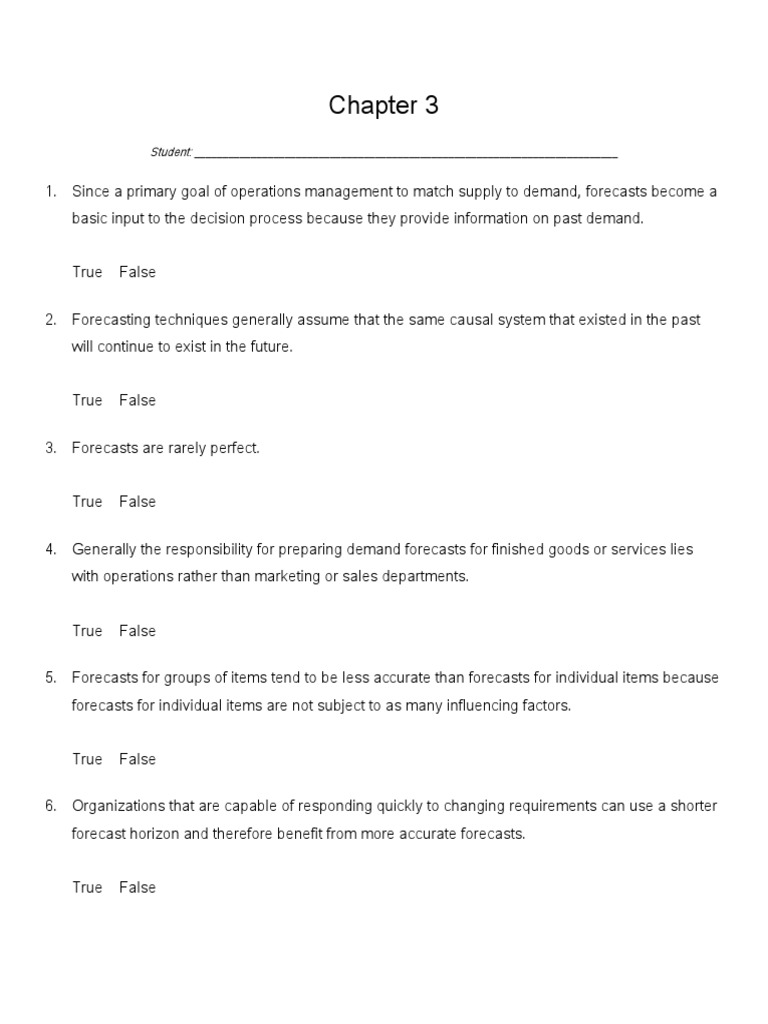 Chapter 3 | PDF | Forecasting | Errors And Residuals
