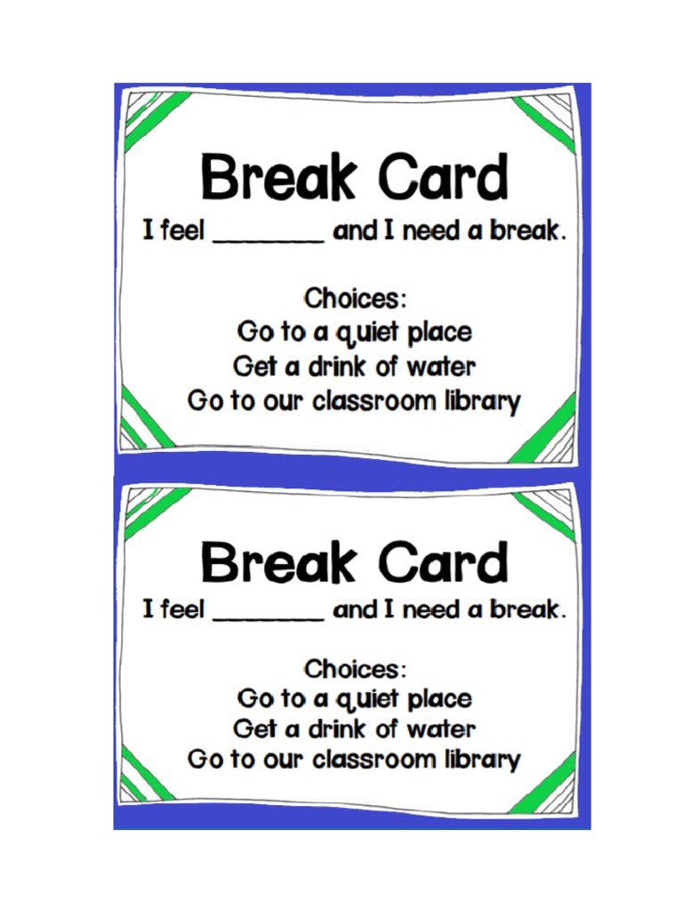 Break Card | PDF