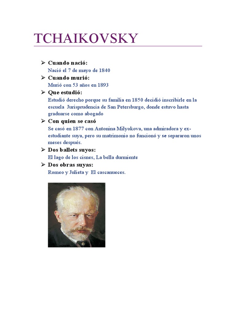 Tchaikovsky | PDF