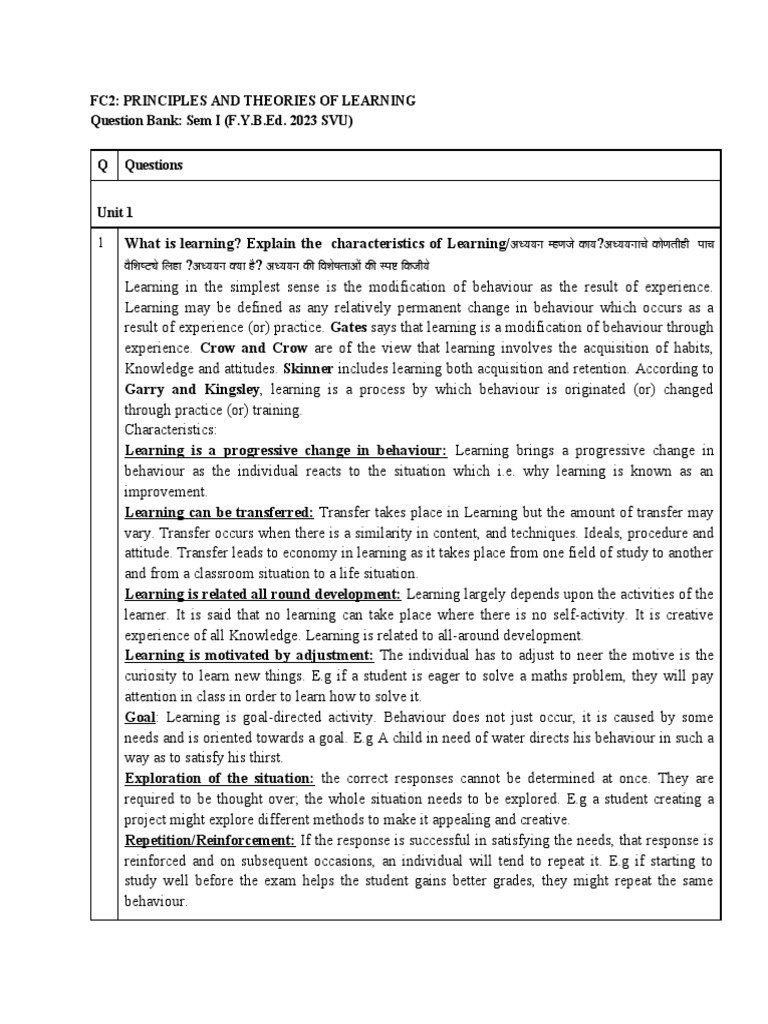 FC2 QB 2022 | PDF | Motivational | Motivation