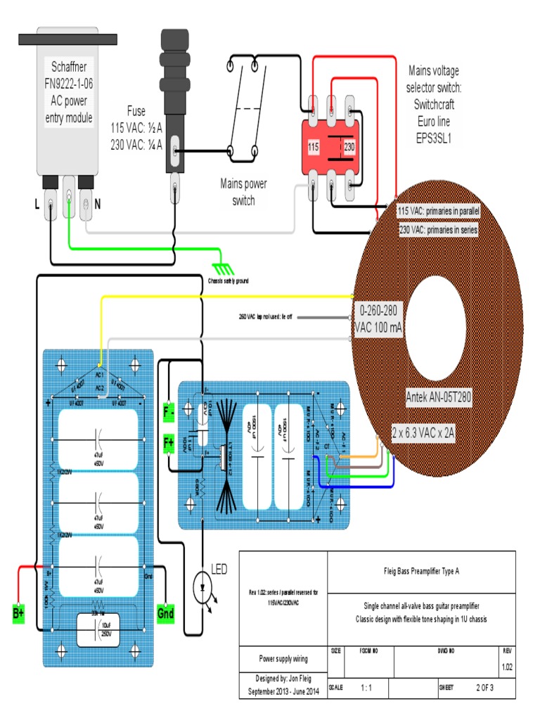 4.1. - Power Supply - Layout & Wiring | Download Free PDF | Alternating ...