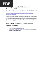 Activar Windows 10 LTSC 2021 con CMD | PDF