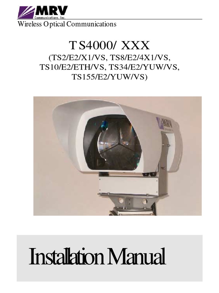 TS4000 - User Manual Rev.1.0 | PDF | Electromagnetic Compatibility ...